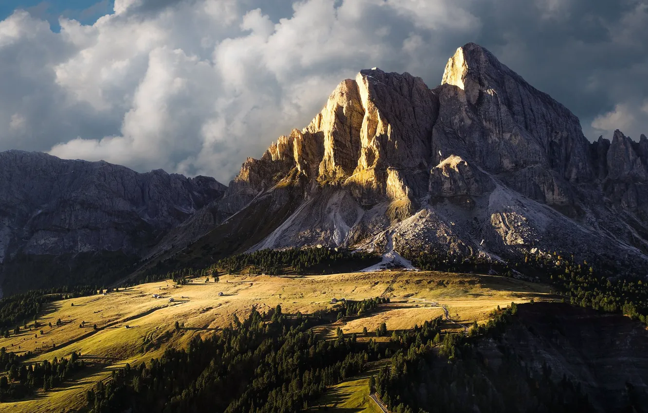 Wallpaper forest, light, mountains, rocks for mobile and desktop ...