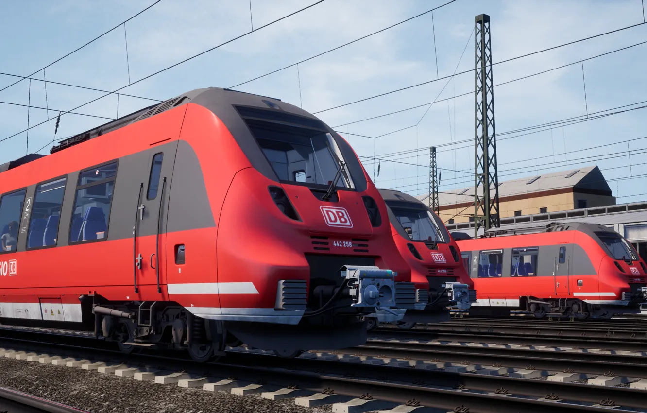 Wallpaper Train, Train, Electric, Locomotive, Railroad, Railroad ...