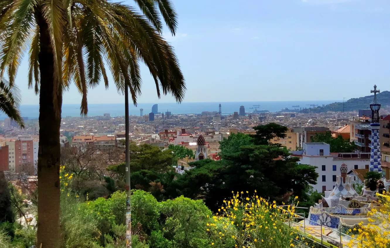 Wallpaper the sky, Palma, view, building, day, barcelona images for ...