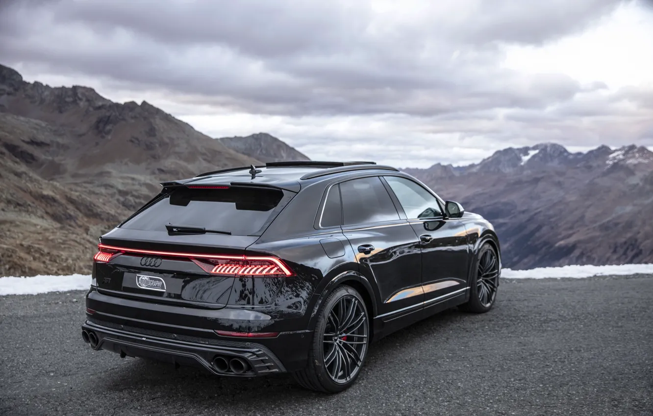 Wallpaper mountains, Audi, TDI, rear view, crossover, ABBOT, 2019, SQ8 ...