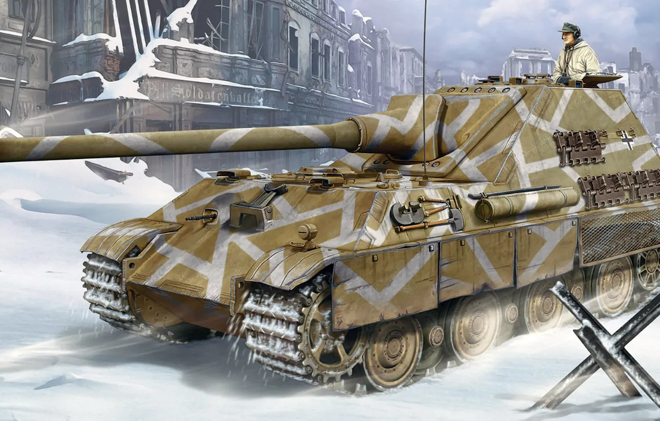 Wallpaper SAU, Tank fighter, Jagdpanther II, German heavy self ...
