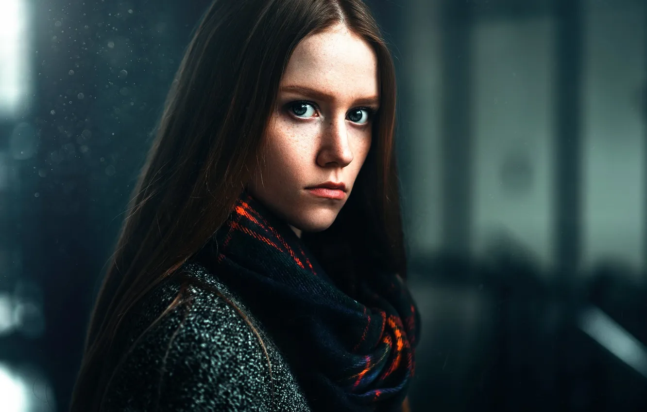 Wallpaper Look Portrait Freckles Nastya Max Kuzin For Mobile And