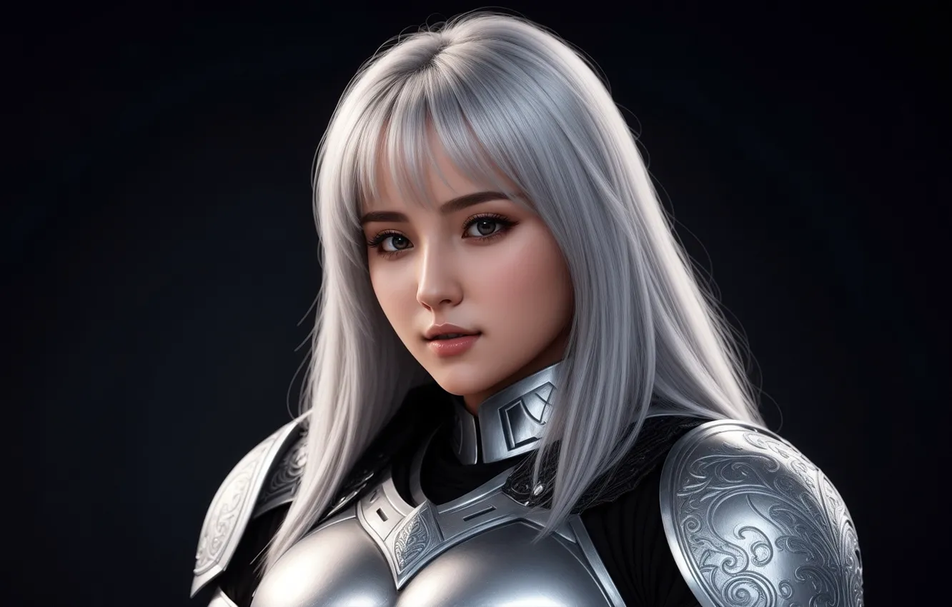 Wallpaper girl, blonde, neural network for mobile and desktop, section ...